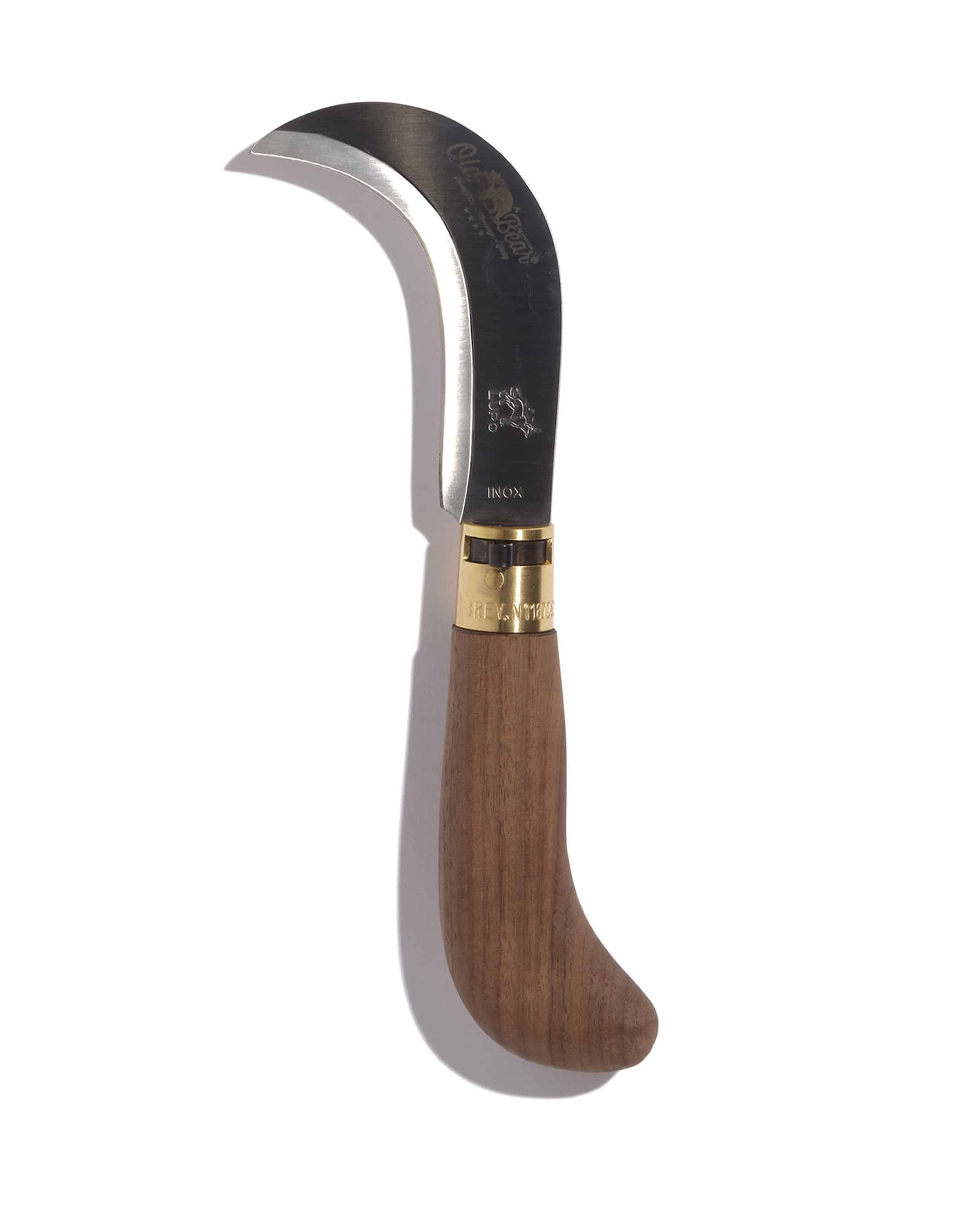 Grande serpette à double virole - noyer – La Blouse de Lyon