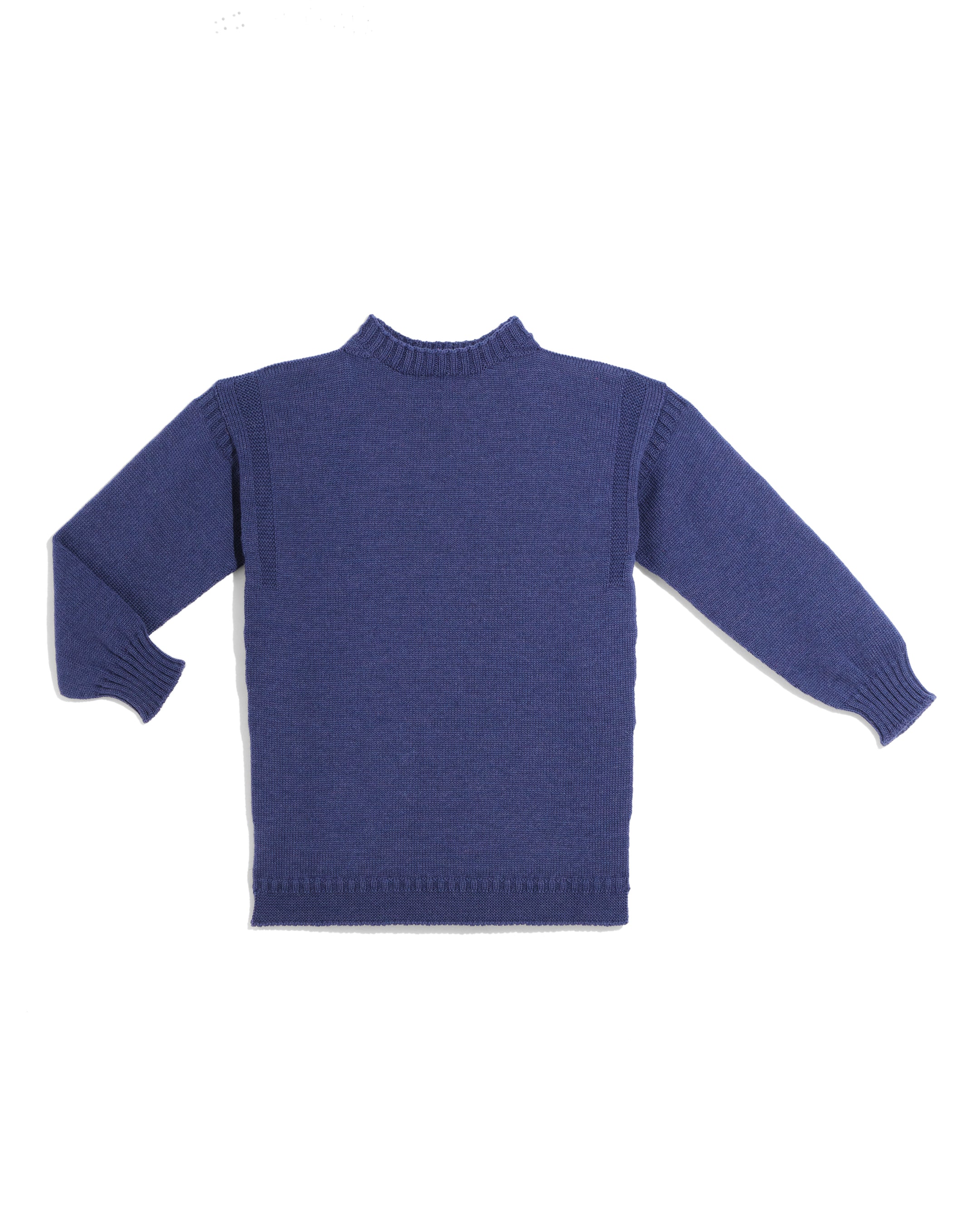 Traditional Guernsey sweater - denim – La Blouse de Lyon