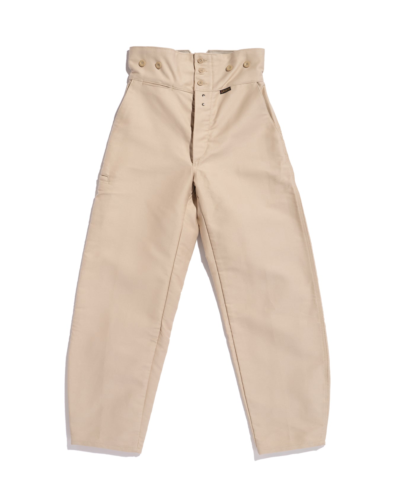 Largeot moleskine à tirants - écru - Le Laboureur – La Blouse de Lyon